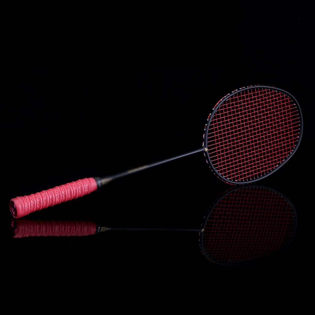 JHHDP Graphite Single Badminton Racquet Professional Carbon Fiber Badminton Racket with Carrying Bag (Color : C, Size : 1)