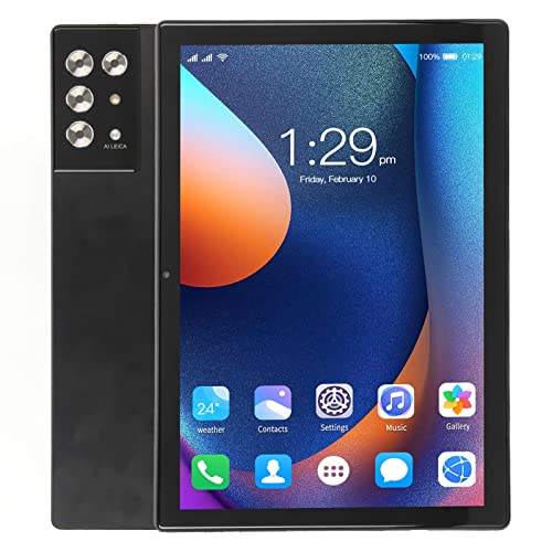 Gaeirt 10.1 Inch Tablet, 2 in 1 Tablet 5G WiFi 8MP Front 16MP Rear 100‑240V 8GB RAM 256GB ROM 8 Core CPU for Office (US Plug)