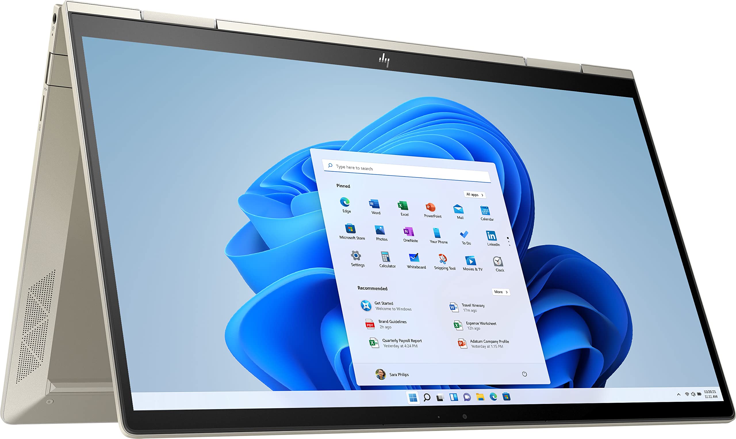 HP - Envy 2-in-1 13inch Touch-Screen Laptop - Intel Evo Platform Core i5-1135G7 - 8GB Memory - 256GB SSD - Pale Gold - Backlit Keyboard -Fingerprint Reader -Thunderbolt - WiFi 6 13-13.99 inches