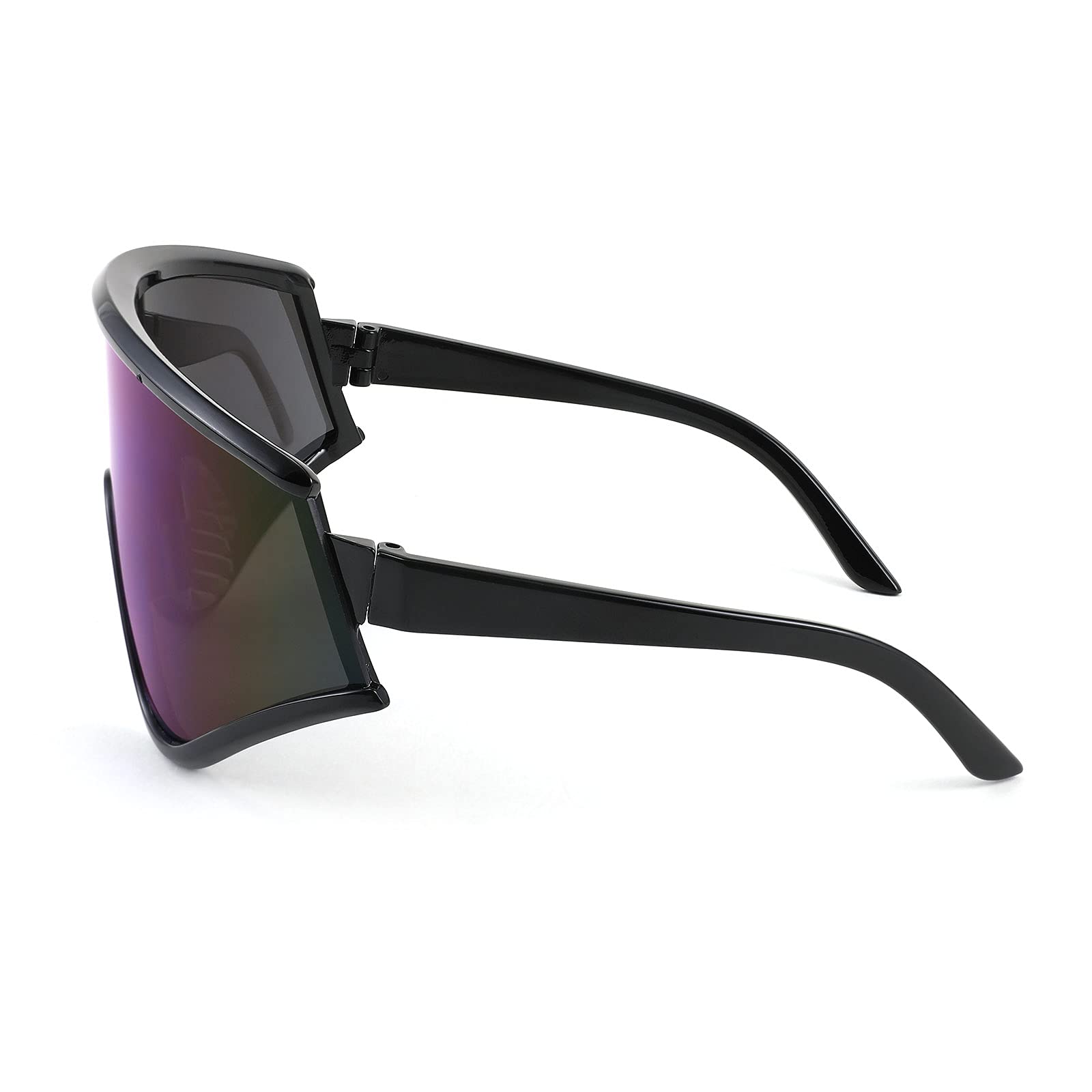 FEISEDY Shield Oversized Wraparound Sunglasses 80s One Piece Outdoor Trendy Sport Glasses Visor for Men Women B2791