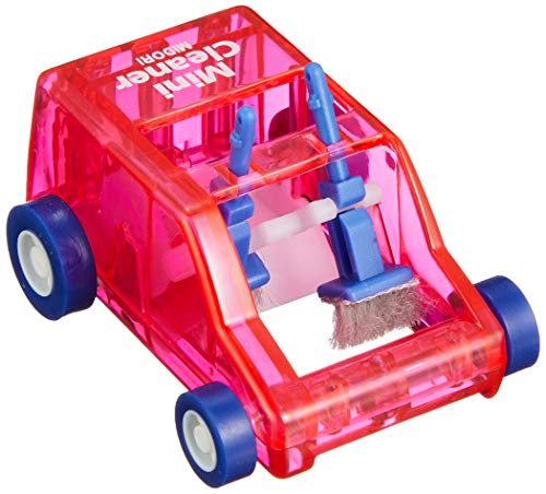 Midori Desktop Mini Cleaner and Dust Sweep, Pink Transparent (65612006)