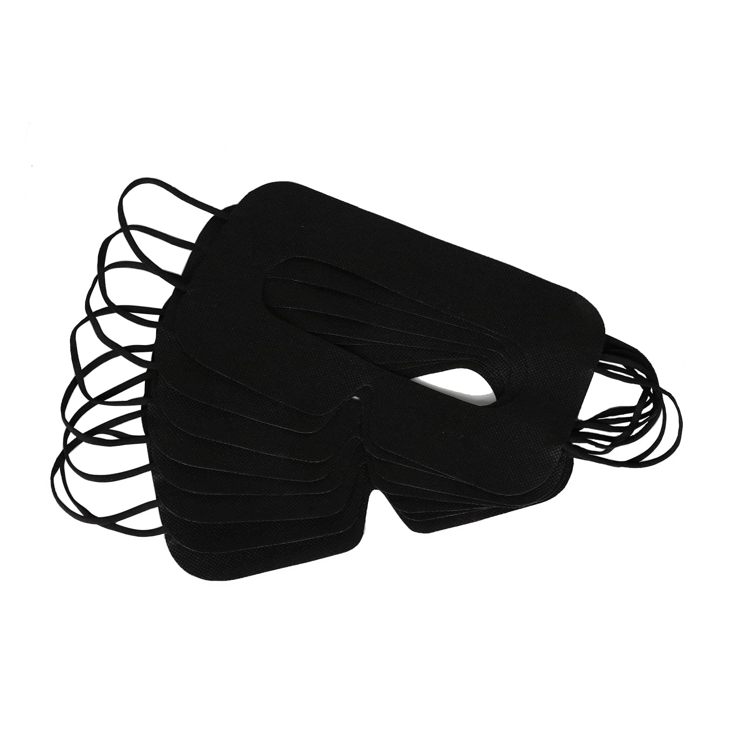 HEIXIAOYU 100 Pcs Disposable VR Face Mask Breathable Cover Eye Mask for VR Nonwoven Fabric Sanitary VR Mask Rift, VR Eye Cover Pad (Black)