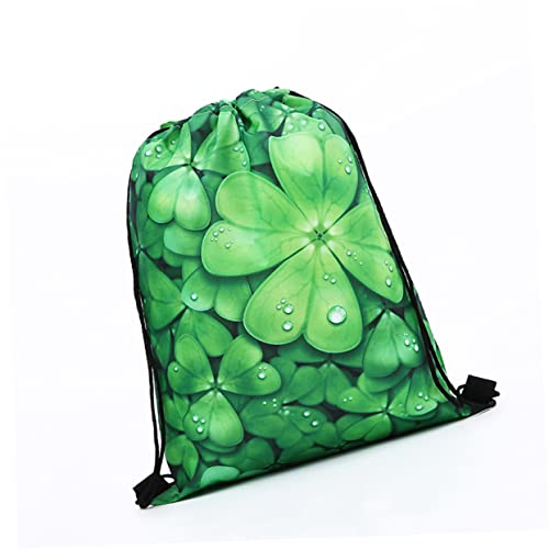 SHERCHPRY 3pcs drawstring backpack sport backpack Patricks Day Drawstring bag St Patrick Day sack party favor shopping bag printed travel bag storage bag tighten up sports bag party supplies