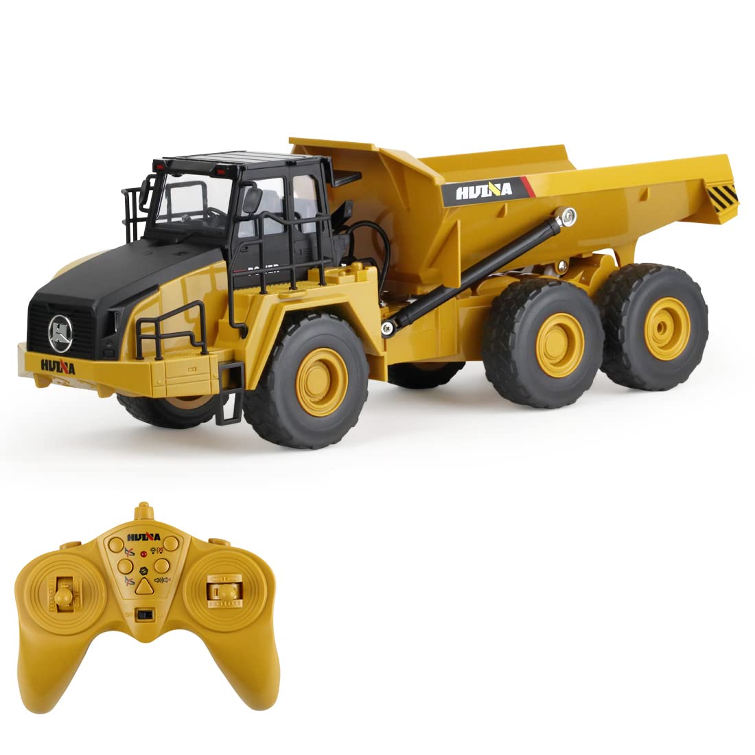 Ottima HUINA 1568 Remote Control Dump Truck, 1/24 Construction Engineering Vehicle Toy Gift for Kids Adults
