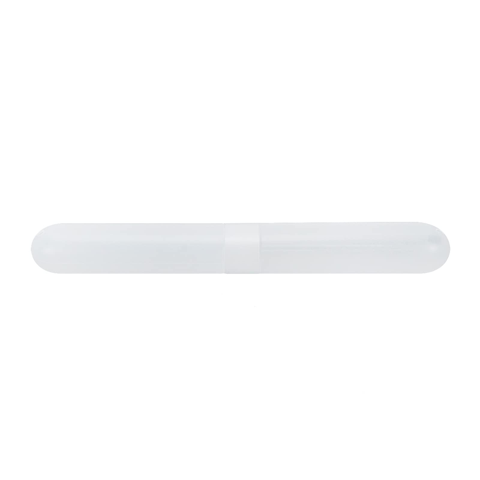 Xiaoyztan 10 Pcs Portable Travel Toothbrush Case Matte Translucent Toothbrush Storage Box Toothbrush Bucket Toothbrush Container (White)