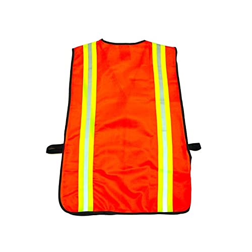 G & F 41113 Industrial Safety Vest with Reflective Stripes, Neon Orange