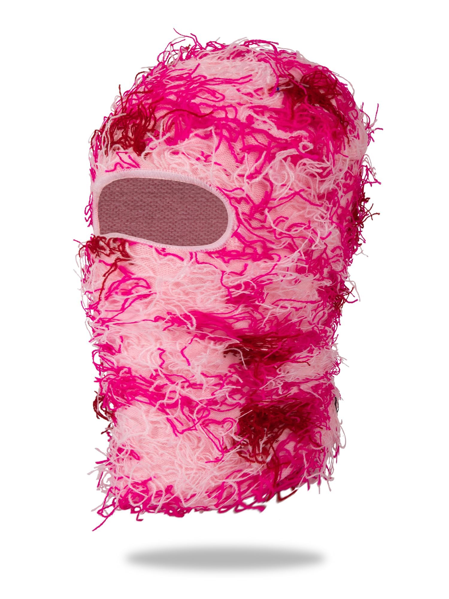 MGBPEI 1 Pack Distressed Balaclava Ski Mask for Men/Women Knitted Full Face Ski Mask Windproof Neck Warmer