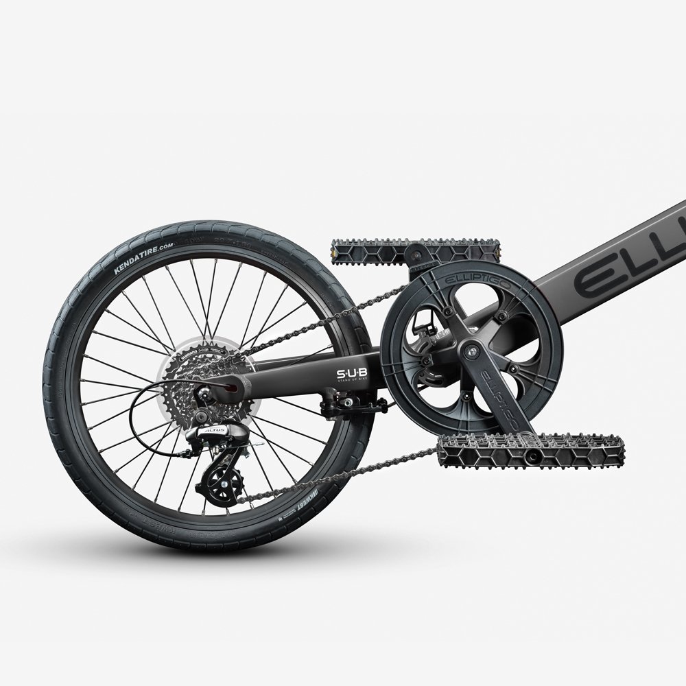 ElliptiGO SUB Outdoor Stand Up Bike and Best Hybrid Indoor Exercise Trainer, Gunmetal