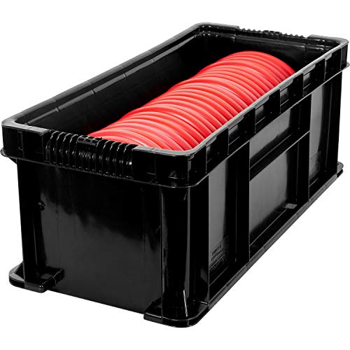 Dynamic Discs Disc Golf Storage Bins, Frisbee Storage and Organization, Holds up to 25-40 Discs Golf Drivers & Putters, Space Saver Storage Box, Black (2-pack)