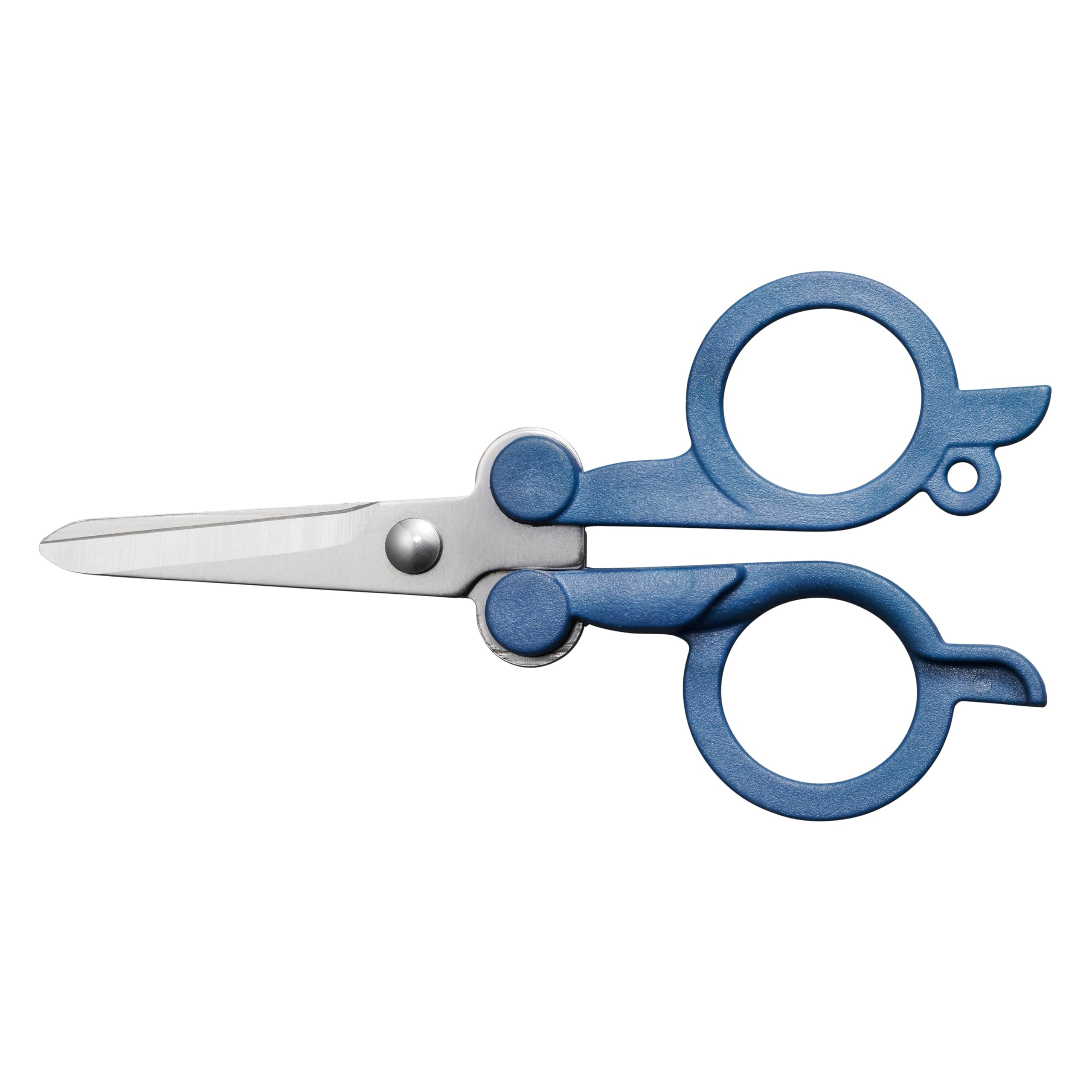 FISKARS Folding Travel Scissors - TSA-Compliant and Portable - Stainless Steel Blades and Blue Handles