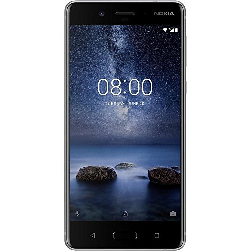 Nokia 8 64GB Single-SIM Android (GSM only, No CDMA) Factory Unlocked 4G/LTE Smartphone (Silver) - International Version