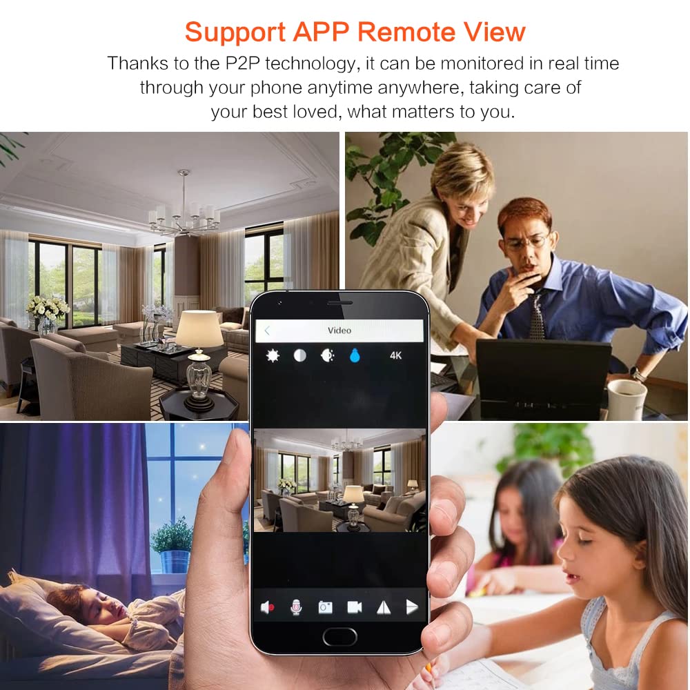 Gellisleft Mini Spy Hidden Camera DIY 1080P HD,Wireless Nanny Cam Tiny Camera Home Security Cameras,Secret Surveillance Cam for Indoor,Motion Detectio