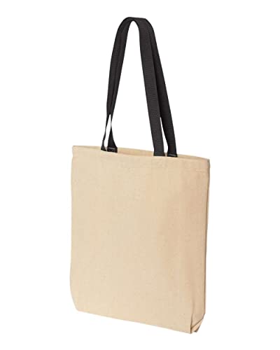 shop4ever Black Jack O' Lantern Pumpkin Face Halloween Trick or Treat Cotton Canvas Tote Reusable Shopping Bag Black HANDLE 1