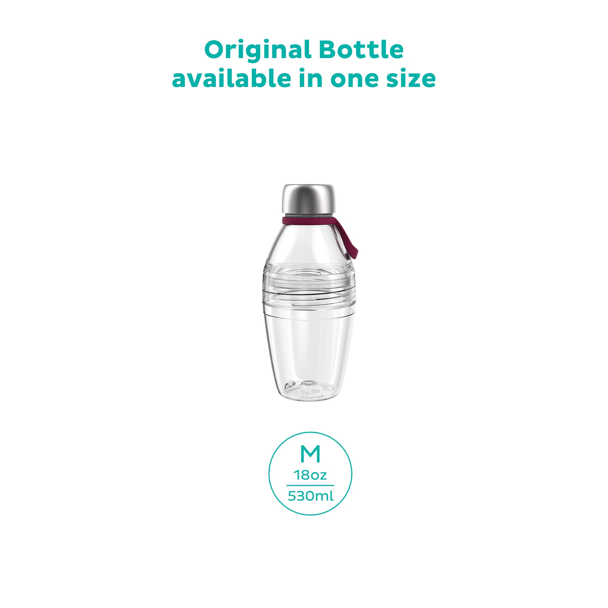 KeepCup Bottle - Lightweight Dual Opening with Steel Cap | 530ml - Cloud