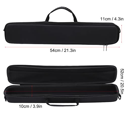 Fishing Rod Holder Bag, Fishing Rod Bag Large Space Net Pocket Double Zipper with Shoulder Strap for Fishing Tools
