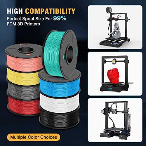 SUNLU 3D Printer Filament Bundle, SUNLU PLAMETA & PLA+ Filament 1.75mm, 100% Neatly Wound PLAMETA 2KG+PLA Plus 2KG, 0.25kg Spool, 16 Packs