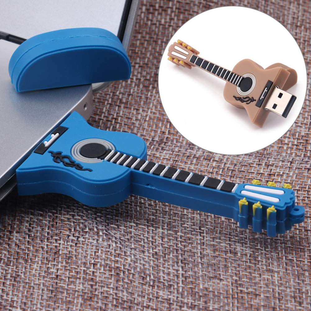 FAgdsyigao 4GB 8GB 16GB 32GB 64GB Mini Guitar U Disk, USB Flash Drive Memory Storage Stick for PC Computer Black 512mb