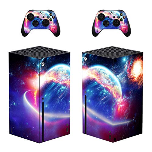 FELIPE SEIJI KUBA Vinyl Skin Sticker Cover Decal for Microsoft Xbox Series X Console and Remote Controllers multi color HD Printing
