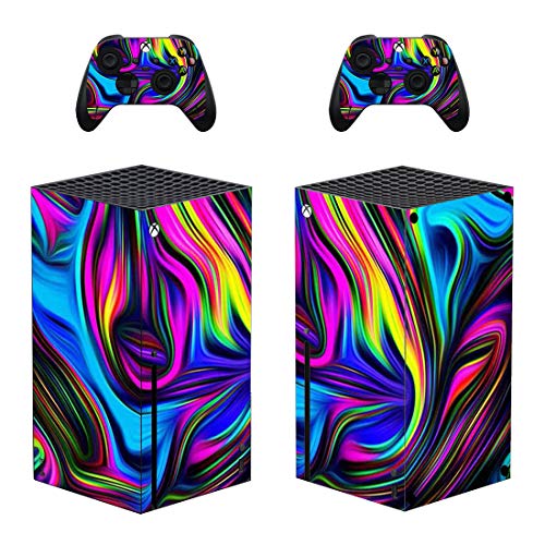FELIPE SEIJI KUBA Xbox Series X Skin Set Vinyl Decal Skin Stickers Protective for Xbox Series X Console Kinect 2 Controllers - multi color
