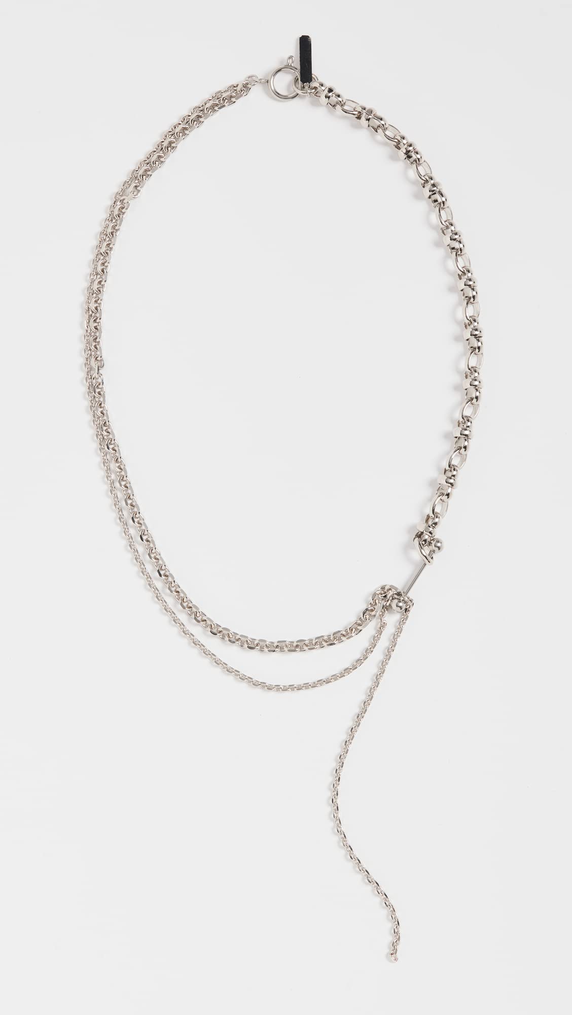 Justine Clenquet Women's Kim Necklace, Palladium, Silver, One Size