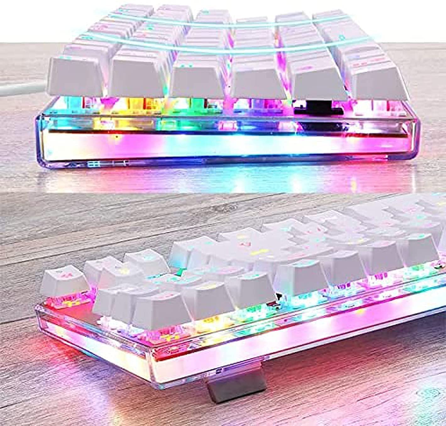 XYLXJ Mechanical Gaming Keyboard RGB LED Rainbow Backlit Wired Keyboard