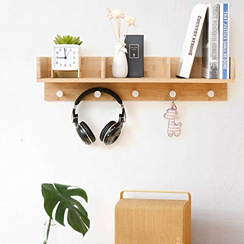 KXDFDC Wall Mounted Coat Rack with 5 Hooks for Entryway, Hallway, Bedroom Hook Rack for Keys,