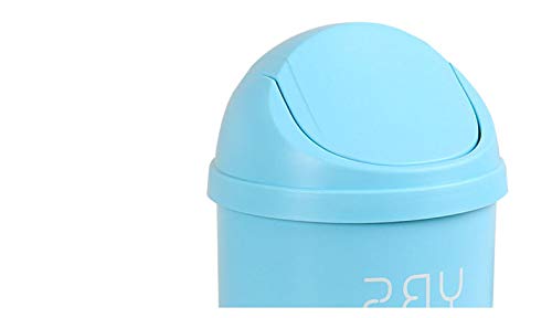 WOIWO 1 PCS Creative Desktop Trash Can Small Household Living Room Shake Lid Garbage Can Mini Kitchen Countertop with Lid Paper Basket (Color Random Send)