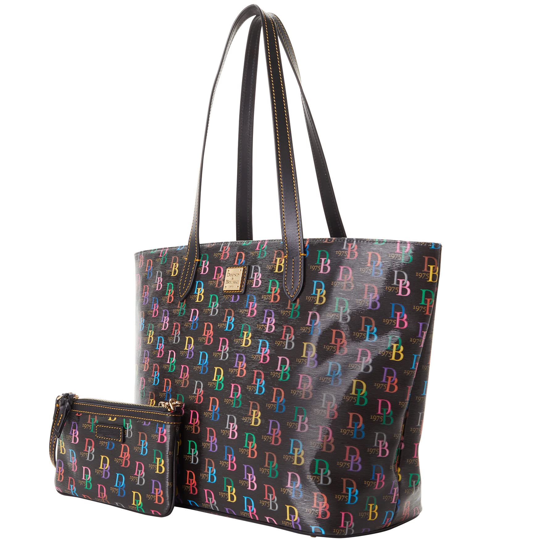 Dooney & Bourke Handbag, Db75 Multi Large Zip Shopper Large Wristlet Tote - Black