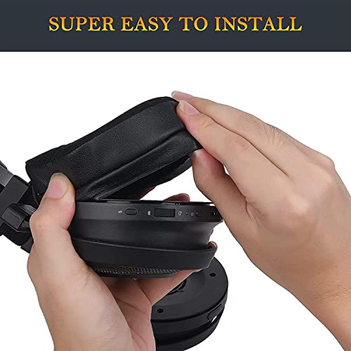 SOULWIT Cooling-Gel Ear Pads Cushions Replacement, for Razer Kraken 2019/Tournament Edition/Ultimate/Kitty, Earpads for Nari/Essential/Ultimate, Blackshark V2 X, Kraken X/V3 X Headset-Matte Black