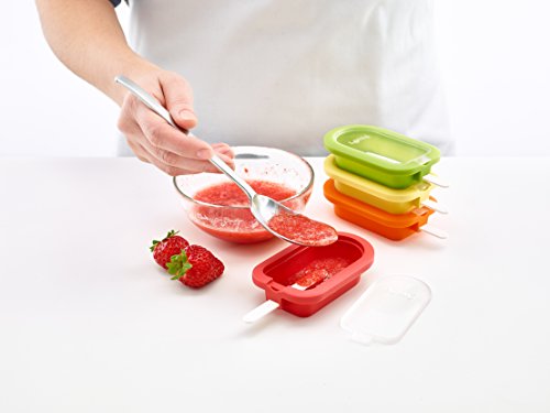 Lekue Stackable 4 Pieces Popsicle Mould, One Size, Multicolour