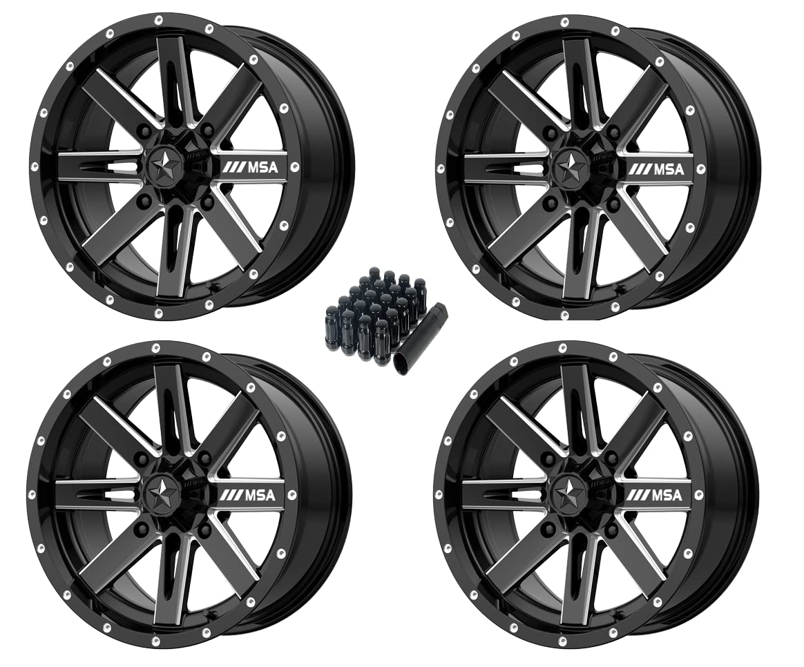 Full Set Of MSA M41 Boxer 18x7 4/156 10MM Wheels