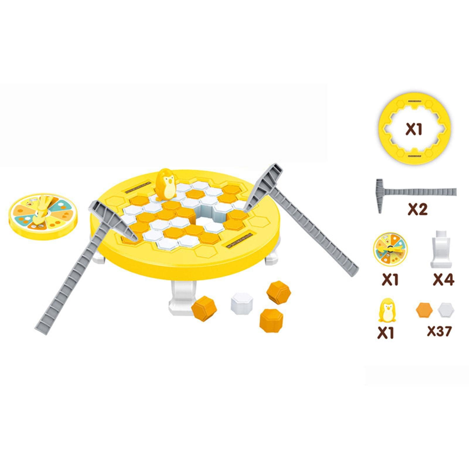 Kumprohu Dont Game,Ice-Block Breaking Game Save Penguin Table Game | Desktop Paternity Interactive Game, Easy and Fun Preschool Game, Board Puzzle Game for Boys and Girls Family