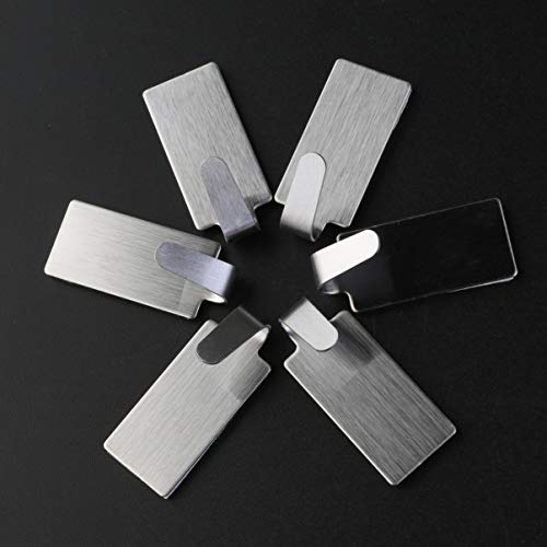 NOLITOY Adhesive Hooks 12pcs Stainless Steel Adhesive Hooks Heavy Duty Wall Hooks Hangers Hat Towel Hooks Hanging Towels Rack for Home Kitchen Bathroom Stainless Steel Hooks