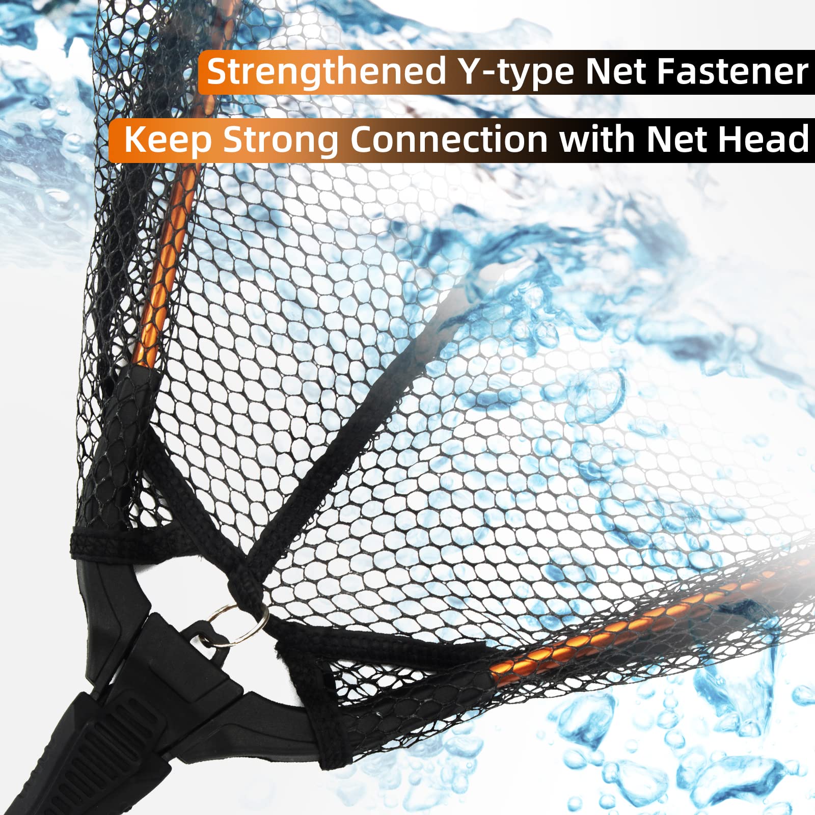 FunVZU Fish Net for Fishing - Collapsible Foldable Fishing Nets Telescopic Pole Handle Fish Landing Net Small Fishing Nets for Kids Folding Fish Net Minnow Fish Nets