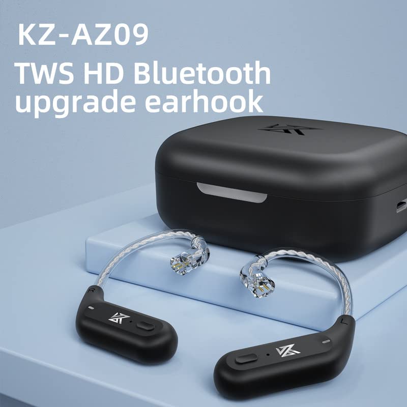 KZ AZ09 Bluetooth Wireless Cable HiFi Upgrade Ear Hook Cable Bluetooth 5.2 in Ear Monitor Replacement Cable for ZST/ZS10/ZSTX/AS06/AS10/BA10/ZSR/ES4(B pin)