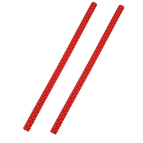 Leline's Heat Resistant Guard for Oven Rack, Silicone Oven Rack Shield Protectors, Oven Shelf Edge Cover, 14 inches, Pack of 2