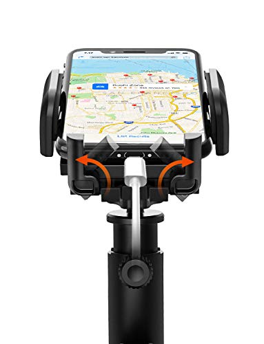Gen-2 Dashboard Car Phone Holder, Windshield Car Phone Mount, with Strong Sticky Gel Pad for Iphone 11 Pro/ Max/ X/XS/XR/8Plus/8/7Plus/7/6Plus, Galaxy S10/9/8/7, Note9, Google, Moto, Black