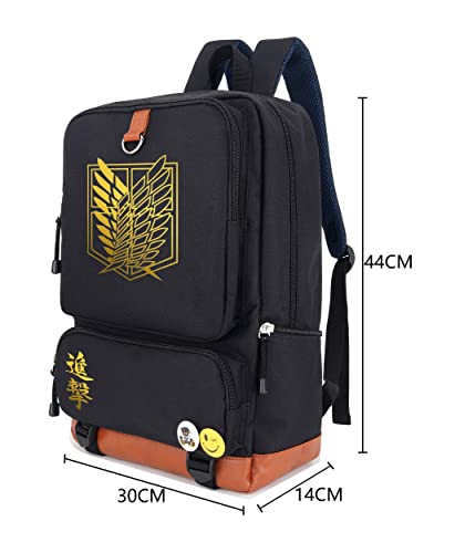 Soutrend Anime Survey Corps Wings of Freedom Backpack Book Bag Laptop School Bag
