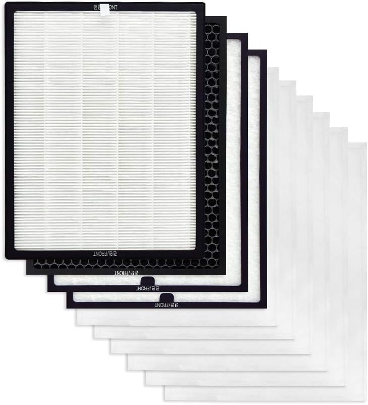 FilterTech Air Purifier Filter Compatible Replacement 1-Year Set for Coway APM-1010DH/APM-1011YH/AP-1011MH