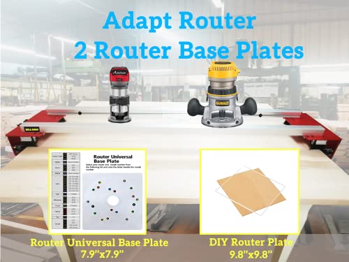 Router Sled,3 Axis Adjustable,Slab Flattening Mill,Slab Jig-Restricted Position,Router Sled for Woodworking