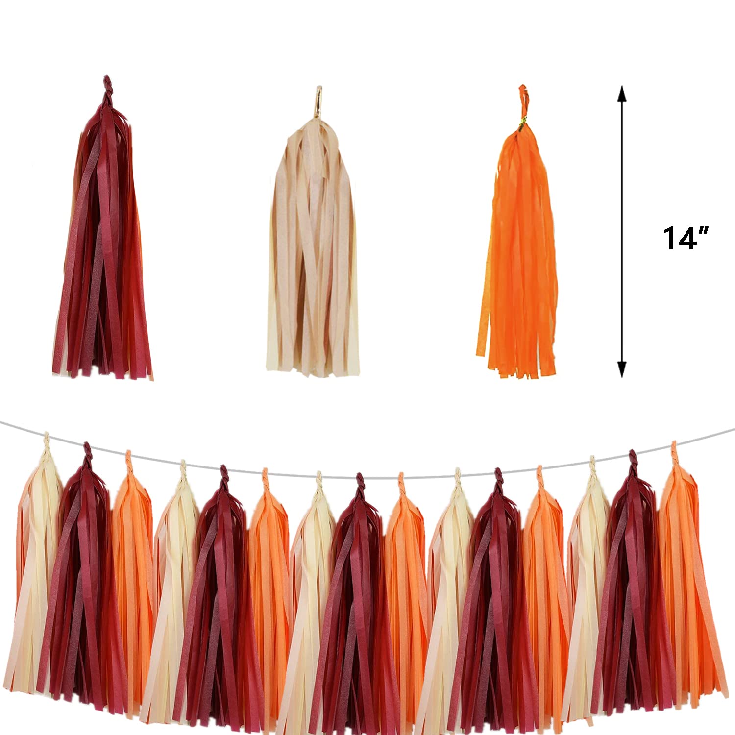 Gankbite Burgundy Pumpkin Fall 1st Birthday Party Girl One Cake Smash Burlap Banner Paper Tassel Balloon Fall Birthday Decorations