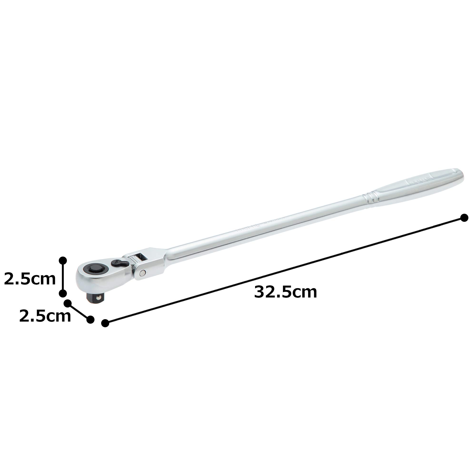 TONE Long Ratchet Handle Flex Head (Socket Hold Type) RH3FHL 3/8" Inch Drive