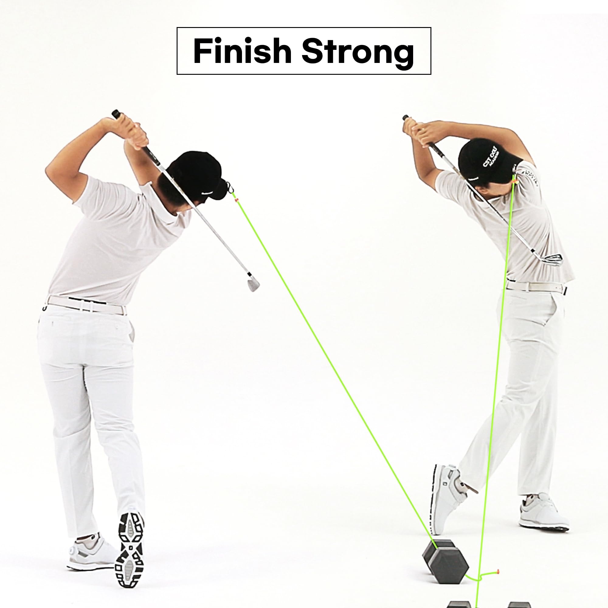 HeadSteady Golf Swing Trainer - Swing Training Aid (Cap)
