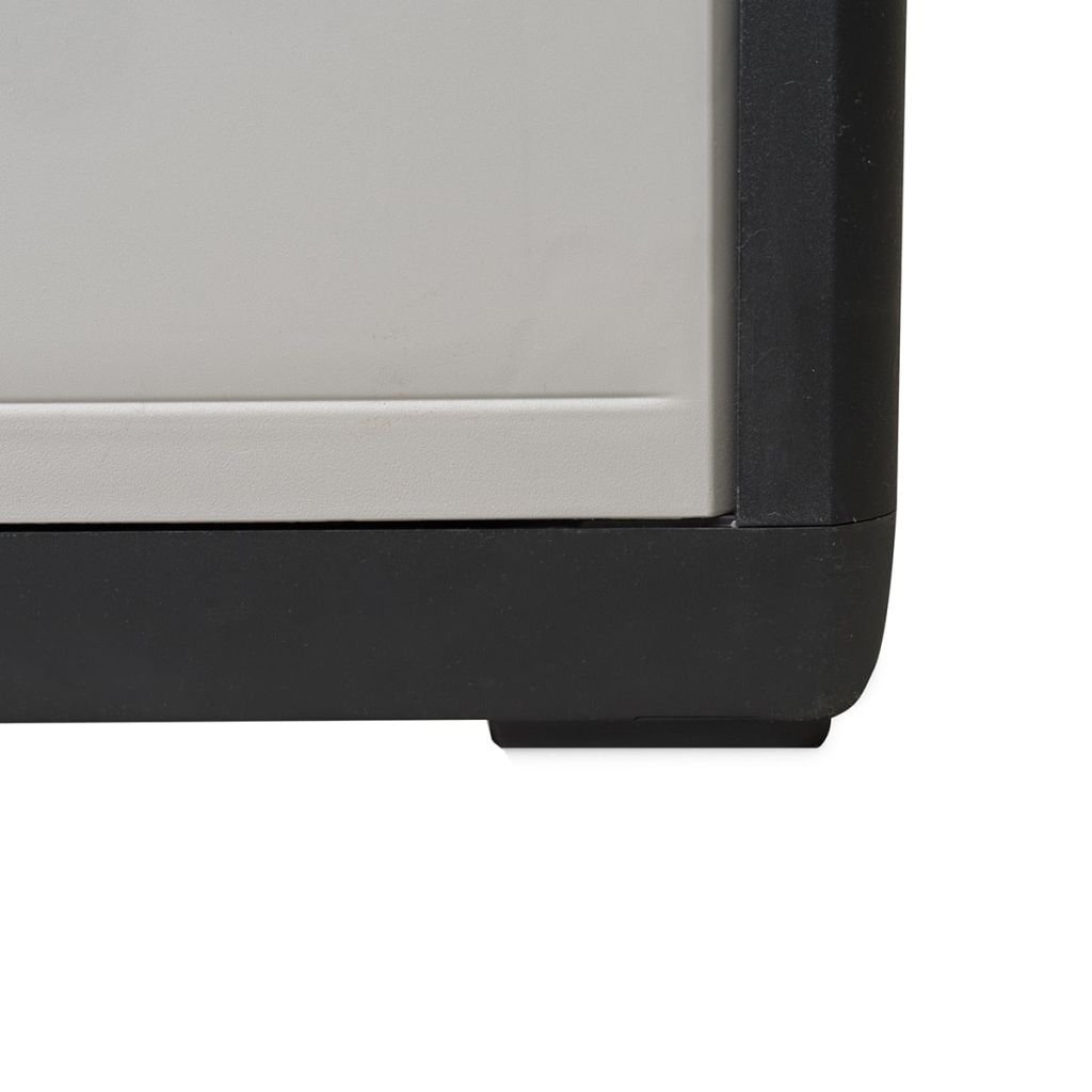 Festnight Garden Storage Cabinet with 4 Shelves Black and Gray