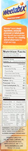 Weetabix Whole Grain Cereal Biscuits, Non-GMO Project Verified, Heart Healthy, Kosher, Vegan, 14 Oz Box