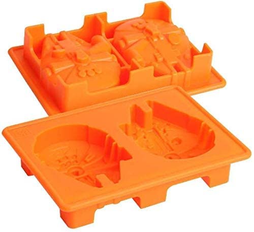 INKU Star wars silicone mold set Star wars ice and chocolate cubes: Stormtrooper, Darth Vader, X-Wing Fighter, Millennium Falcon, R2-D2, Han Solo, Boba Fett, Death Star