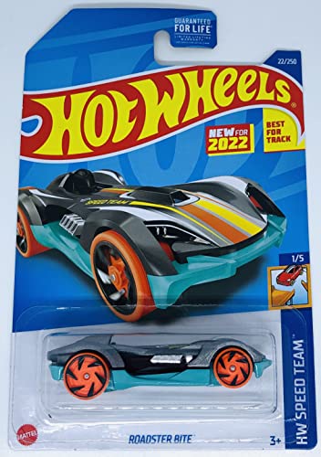 Hot Wheels 2022 - Roadster Bite - Pewter/Teal - HW Speed Team 1/5-22/250