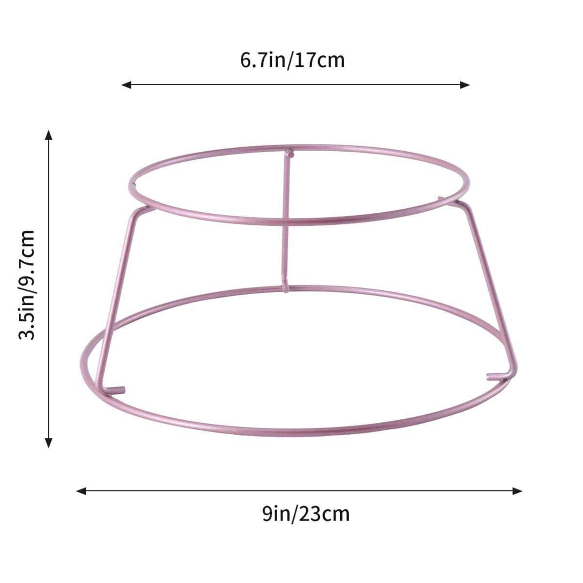 Hemoton Bread Cooling Rack Cooling Rack Round Mega Cooling Rack Roasting Rack Baking Cooling Rack Cake Mold Rack Pastry Rack Rose Gold Cake Stand Cake Holder Large Stainless Steel Chiffon