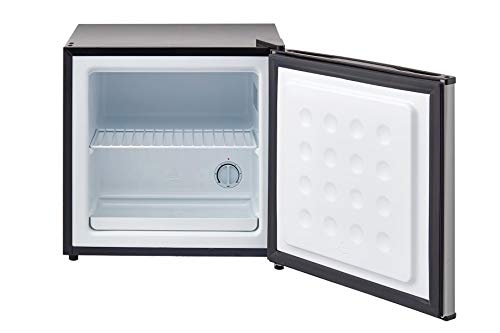 IMPECCA Upright Freezer 1.1 Cubic Feet Energy Star with Reversible Door, Removable Shelves and Adjustable Thermostat - Black