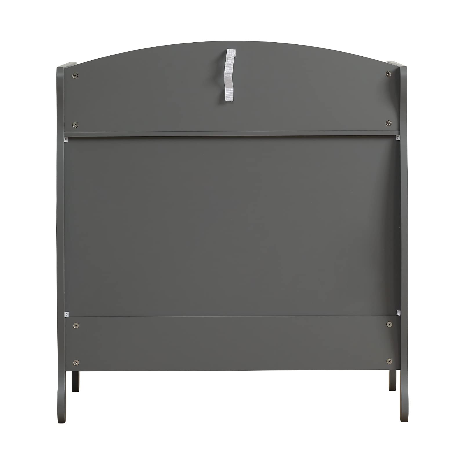 Guangshuohui 3-Drawer Changing Table, Wooden Bed Nursing Table Infant Diaper Changing Station with Drawers, Safety Rails & Strap, Baby Changing Table Dresser for Nursery, Easy Assembly (Grey)